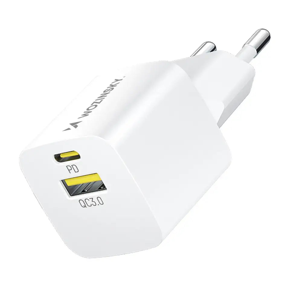 Адаптер Wozinsky WWCEAC GaN USB-A USB-C 33W бял | Купи от SmartX.bg!