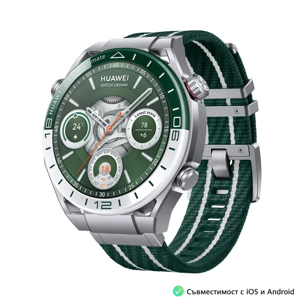 Часовник Huawei Watch Ultimate Green + Huawei Freebuds Pro 3 Piano-T100