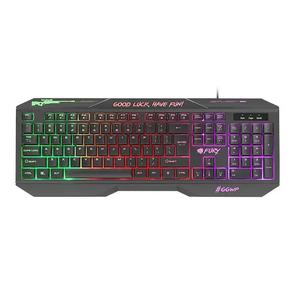 Клавиатура Fury Gaming Keyboard Hellfire 2 Backlight US Layout