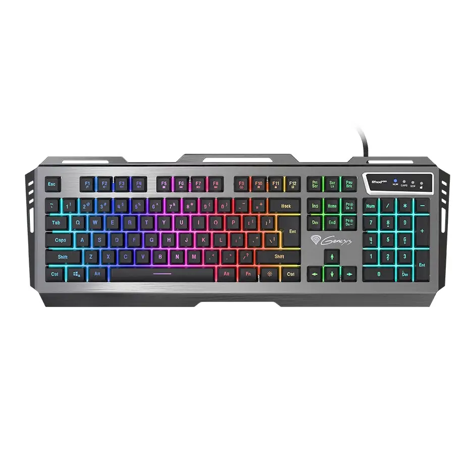 Клавиатура Genesis Gaming Keyboard Rhod 420 Rgb Backlight Us Layout