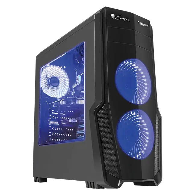 Кутия за компютър Genesis Case Titan 800 Blue Midi Tower Usb 3.0