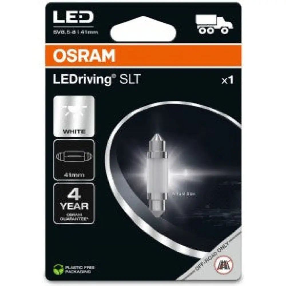 OSRAM WHITE 5700K C5W (41MM) 5700K 0,8W 24V CARTON BLISTER 1 PCS | Купи от