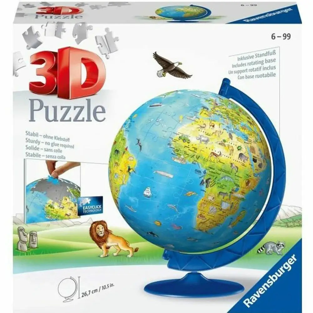 Пъзел Ravensburger 3D World Map 180 Части | Купи от SmartX.bg!
