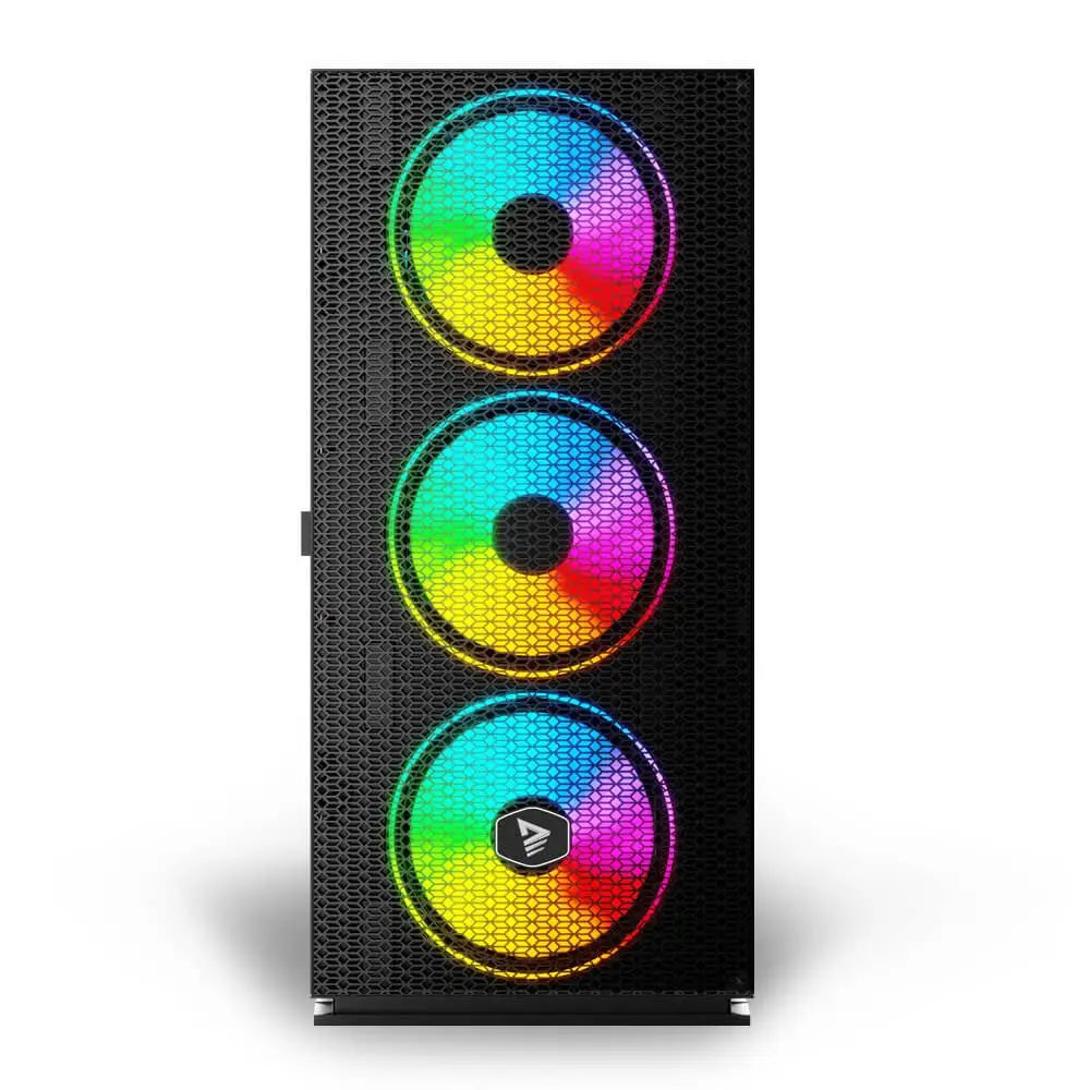SAVIO PC Case Raptor X1 ARGB Glass/Mesh Black | Купи от SmartX.bg!
