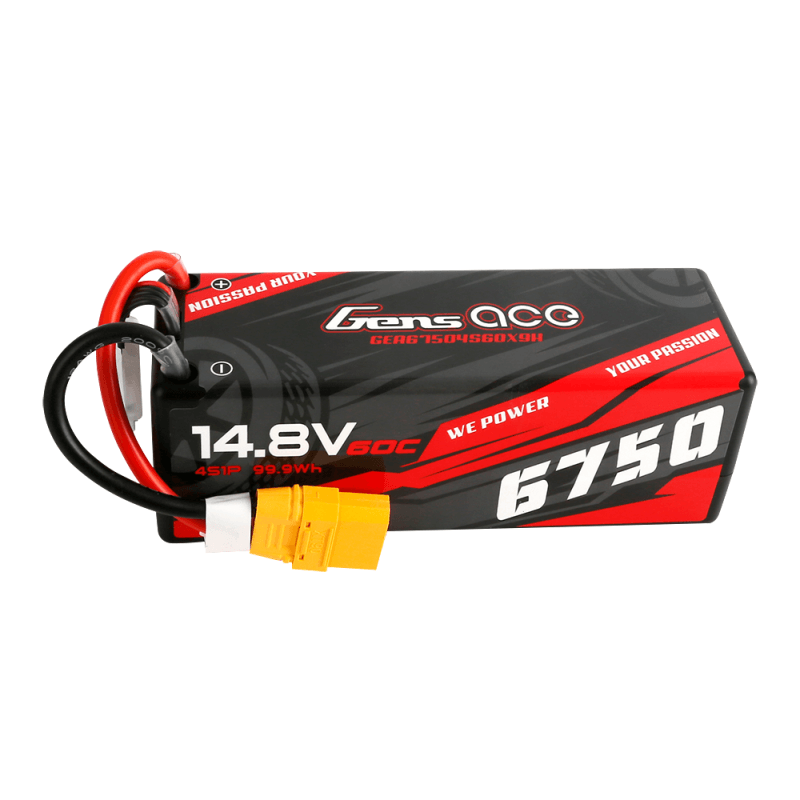 Батерия Gens Ace 6750mAh 14.8V 60C 4S1P твърд калъф | Купи от SmartX.bg!